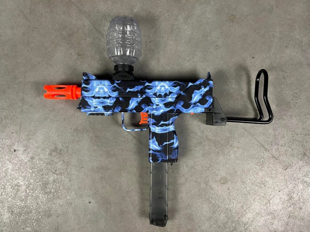 UZI gelinis ginklas - Blasteris (Mėlynas) - GelGun.lt