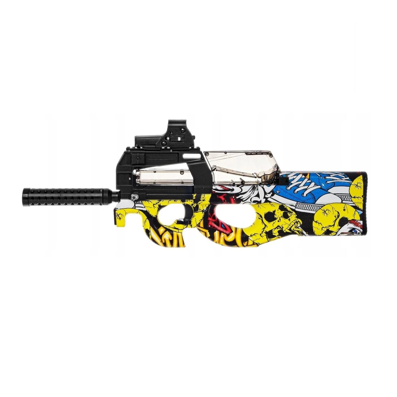 P90 gelinis ginklas - Blasteris (Geltonas) - GelGun.lt